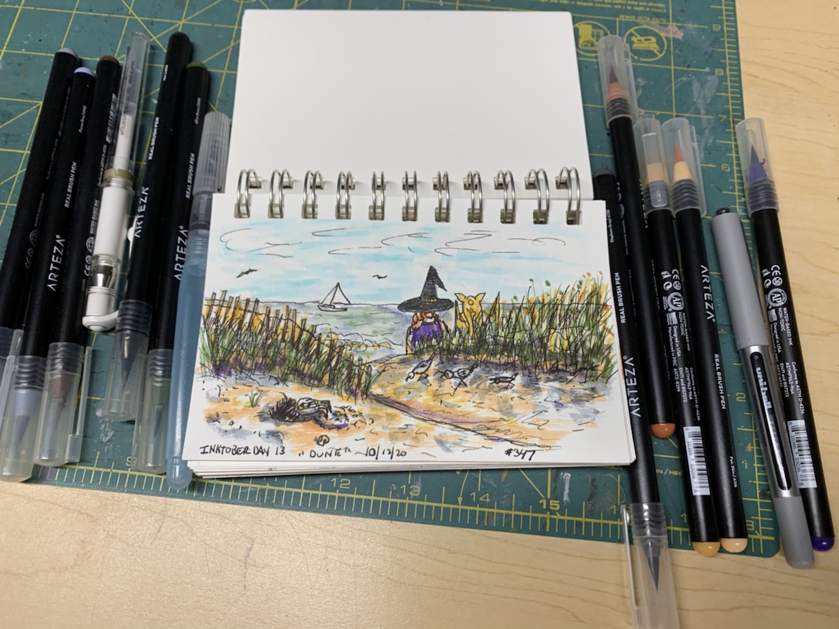 Inktober Day – 13 Dune – Gina Lento: Fine Art and Illustration